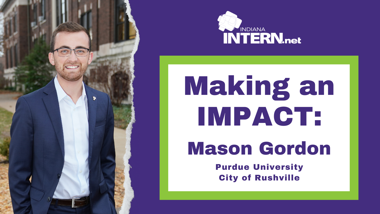 Making an IMPACT: Mason Gordon - Recent News - Work and Learn Indiana